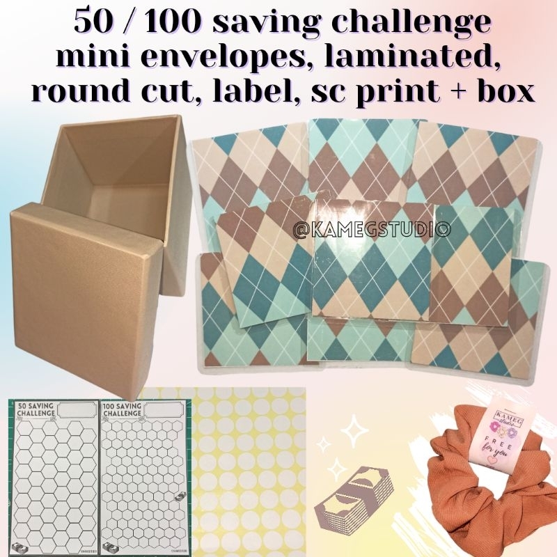 Jual 50 - 100 Mini Amplop Tantangan Menabung | Laminating Envelopes ...