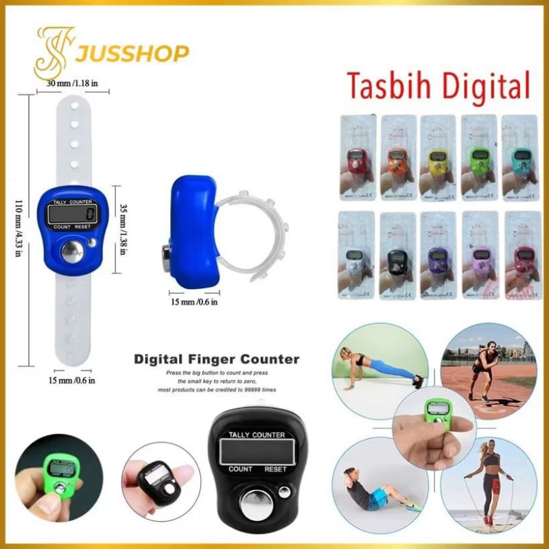 Jual Cincin tasbih TASBIH DIGITAL MINI Alat Hitung LED Elektronik ...