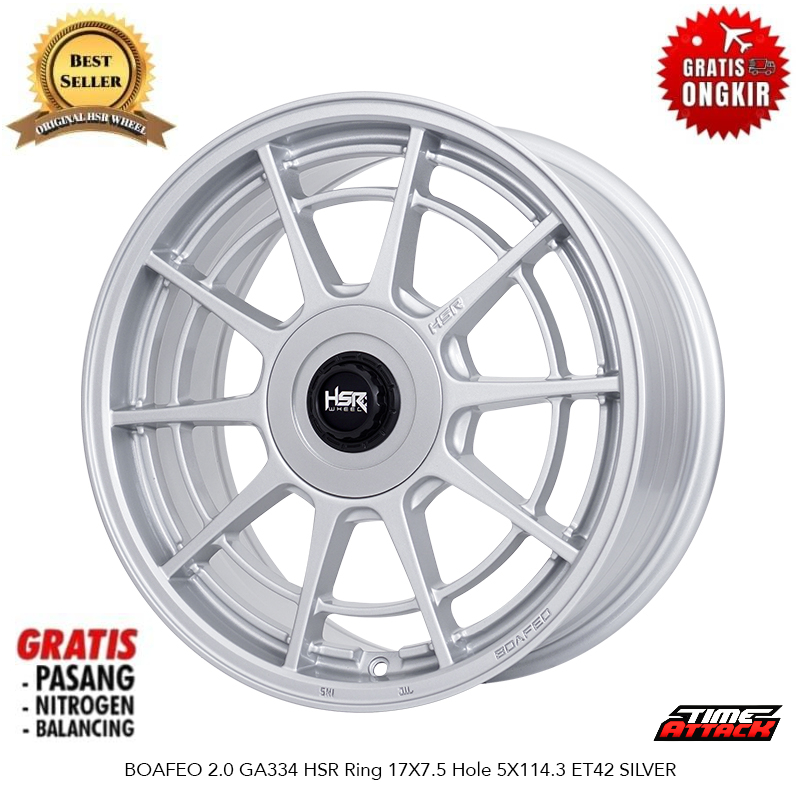 Jual Velg Racing Jari-Jari R17 Untuk Mobil Honda Hrv Merk HSR Wheel ...