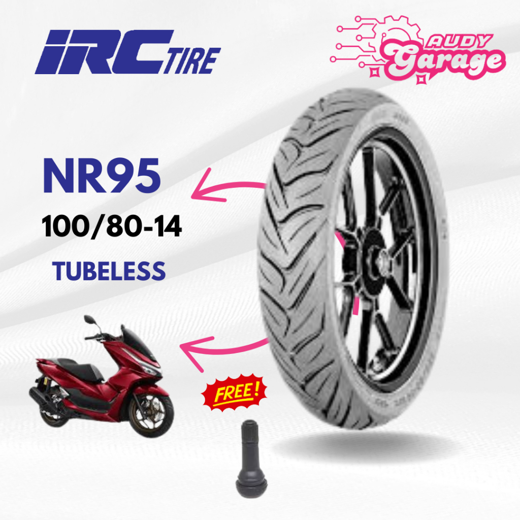 Jual Ban Motor Vario PCX IRC NR95 100/80 Ban Tubles Depan / Belakang ...