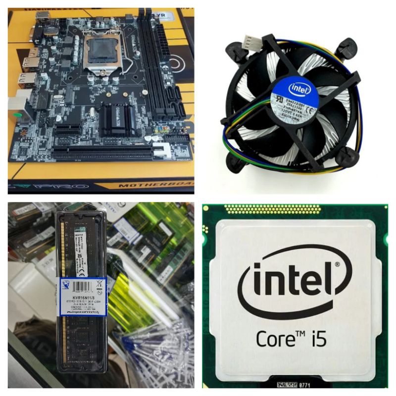 Jual PAKET EZPRO H61 + I5 2500 + RAM 8GB DDR3 + HSF FAN SOCKET 1155 | Shopee Indonesia