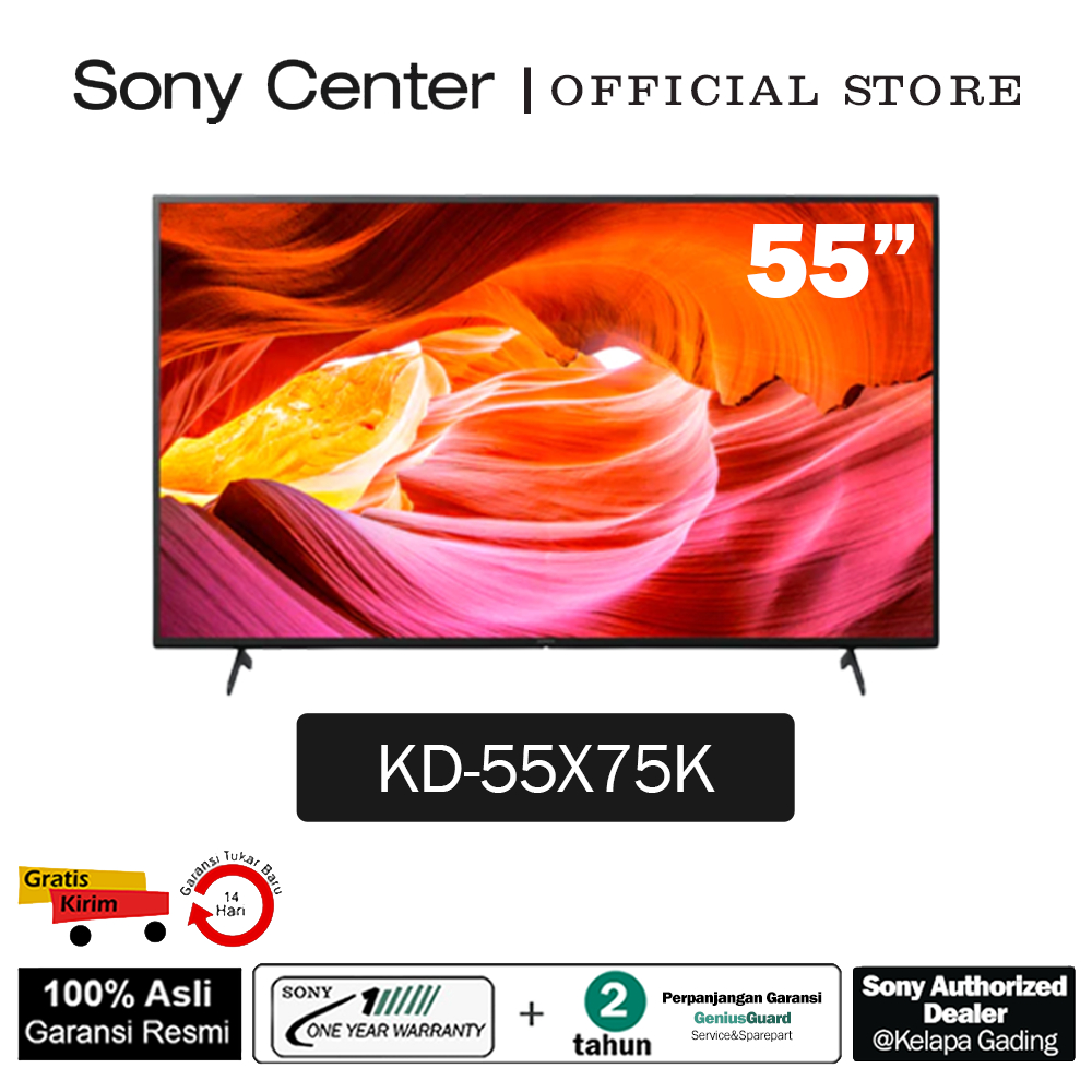 Jual SONY KD-55X75K / KD55X75K / KD 55X75K X75 Ultra HD 4K HDR Smart TV ...