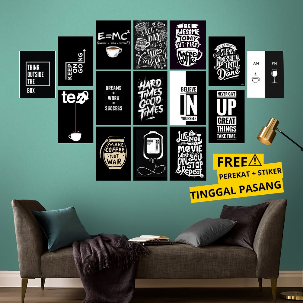 Jual Banyak dicari 16PCS Poster Dinding Aesthetic Ukuran A6A5 Free ...