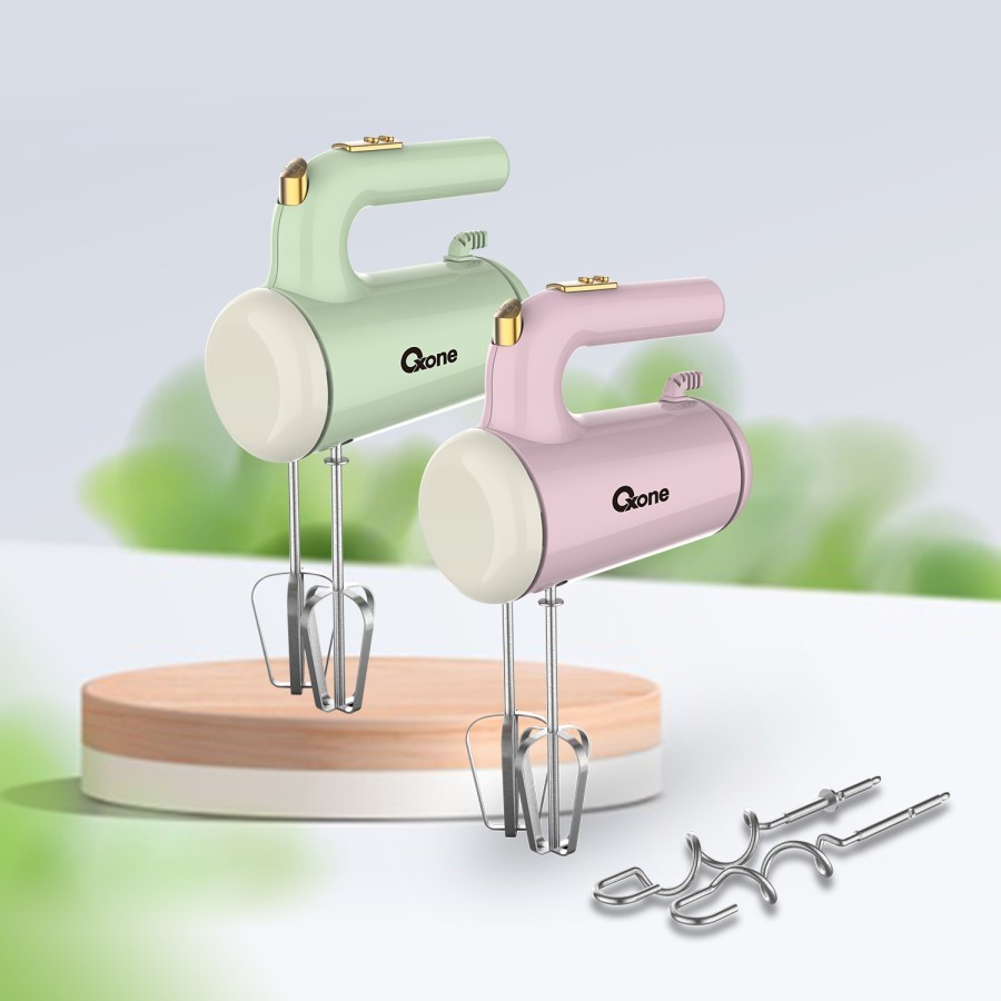 Jual Oxone Cute Hand Mixer Ox 203 Sakura Pink & Matcha Green | Shopee ...