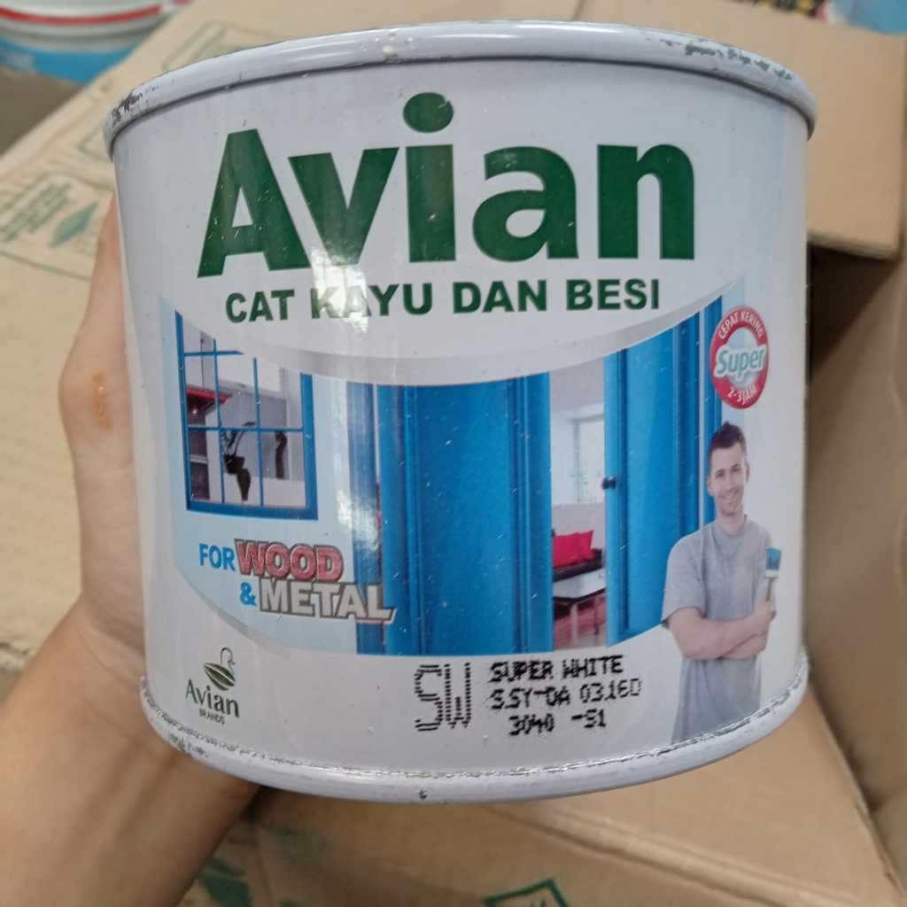 Jual CAT AVIAN KAYU DAN BESI AVIAN 500CC SUPER WHITE AVIAN 500CC SW ...