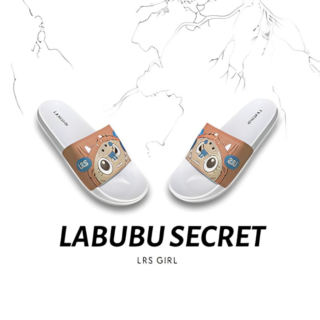 Jual LRS GIRLS - Sandal Labubu Secret Series Pink Sandal Slop Ringan ...
