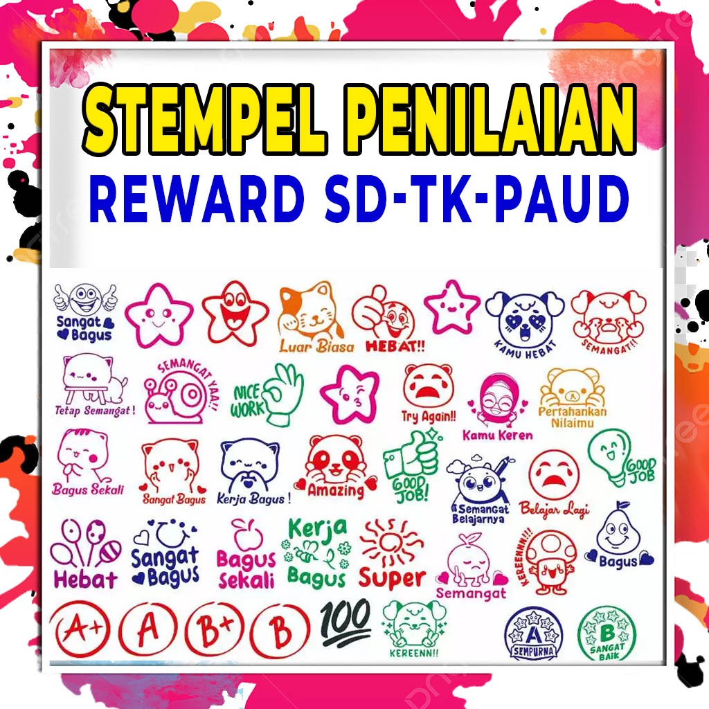 Jual Stempel Nilai Reward SD / TK / PAUD / Home Schooling | Shopee ...