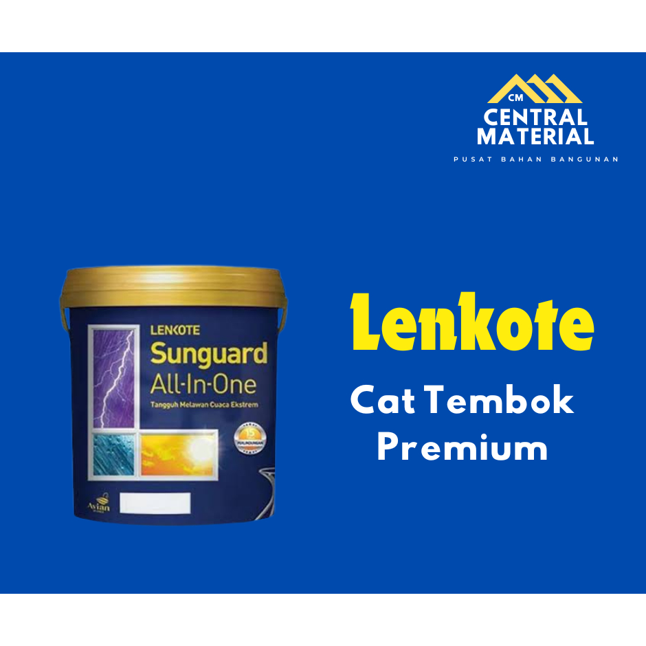 Jual Cat Tembok Sunguard Lenkote Eksterior Premium Bagus 2,5LT | Shopee ...