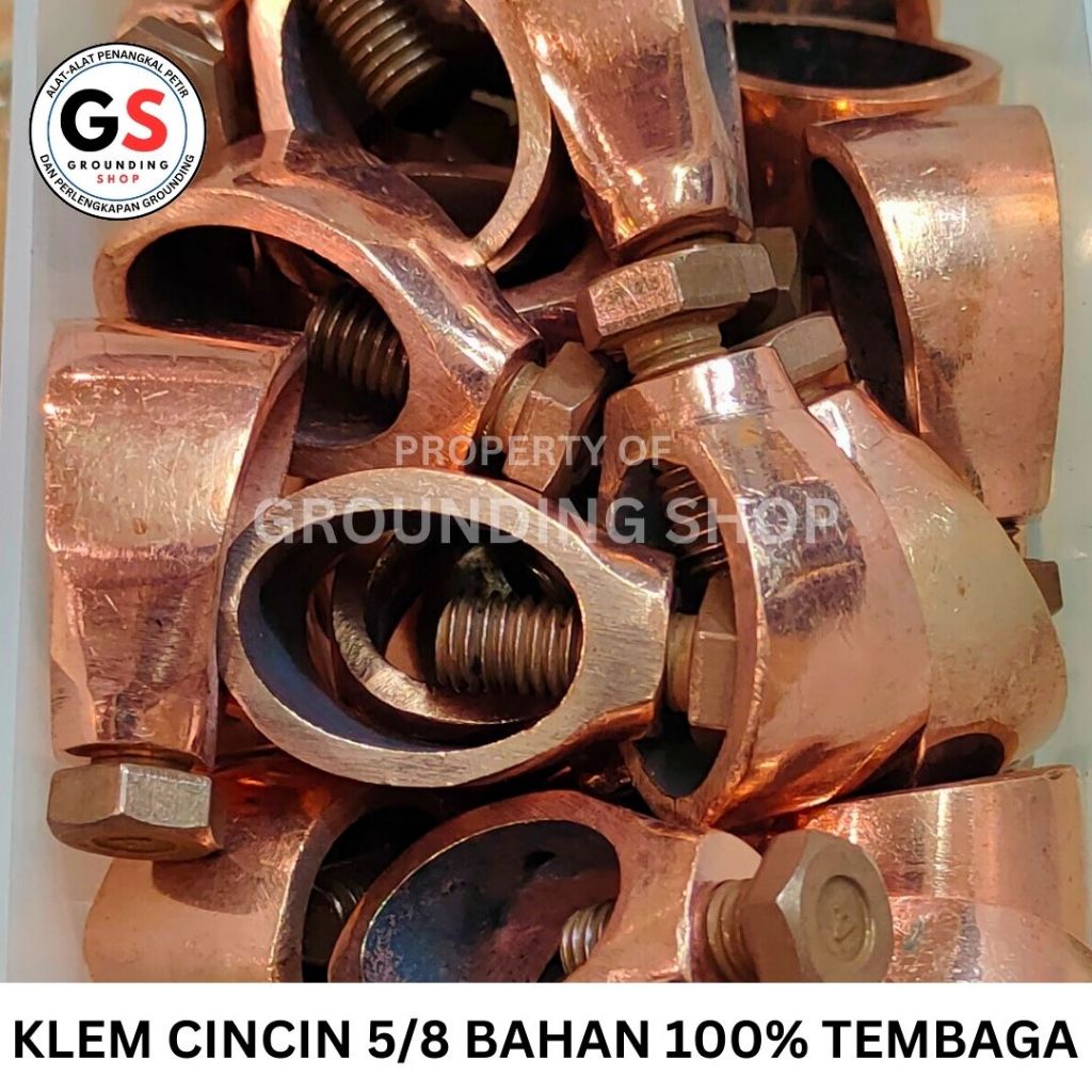 Jual Klem Cincin BAHAN 100% TEMBAGA / Klem Cincin Tembaga Ukuran 5/8 ...