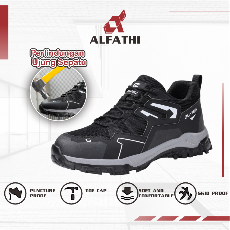 Jual [Promo] Sepatu Safety Sport Alfathi New Original By Guyisa Metal ...