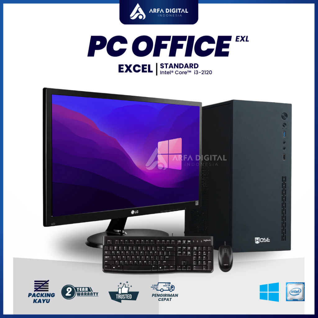Jual Komputer Full Set Murah Intel Core i3 Ram 8GB SSD 256GB HDD 500GB ...