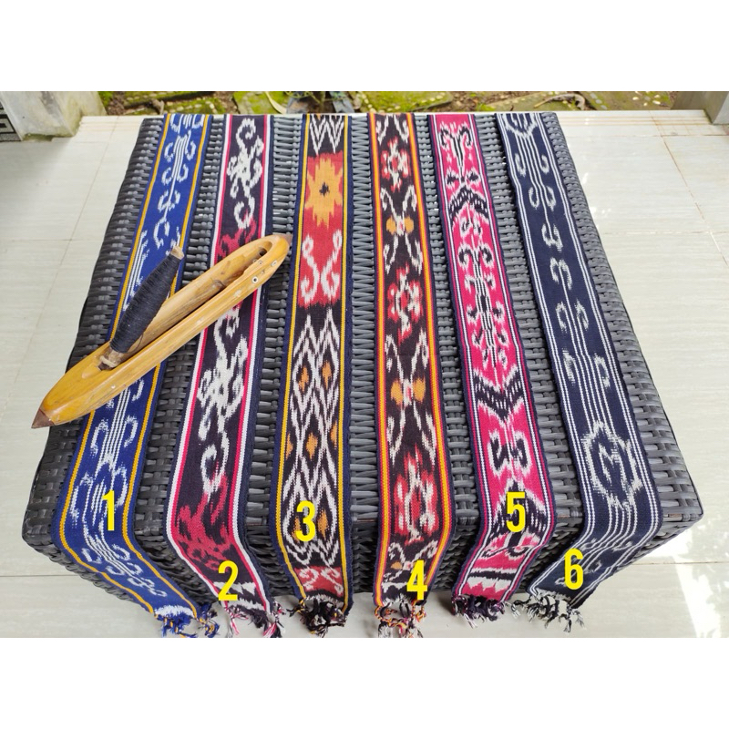 Jual Syal Ikat Kepala Tenun Ethnic Termurah motif Dayak Kalimantan ...