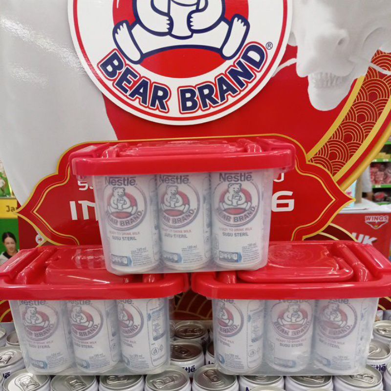 Jual Bear brand 189 ml beli 6 gratis container nusantara | Shopee Indonesia