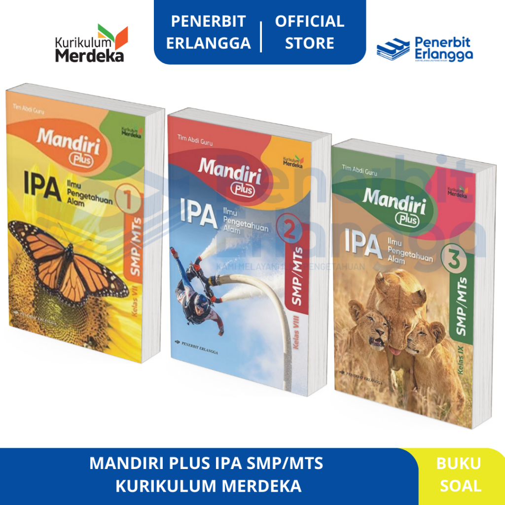 Jual [Erlangga Official] Mandiri Plus Ipa Smp/Mts Kelas 7 8 9 - Kurikulum Merdeka | Shopee Indonesia