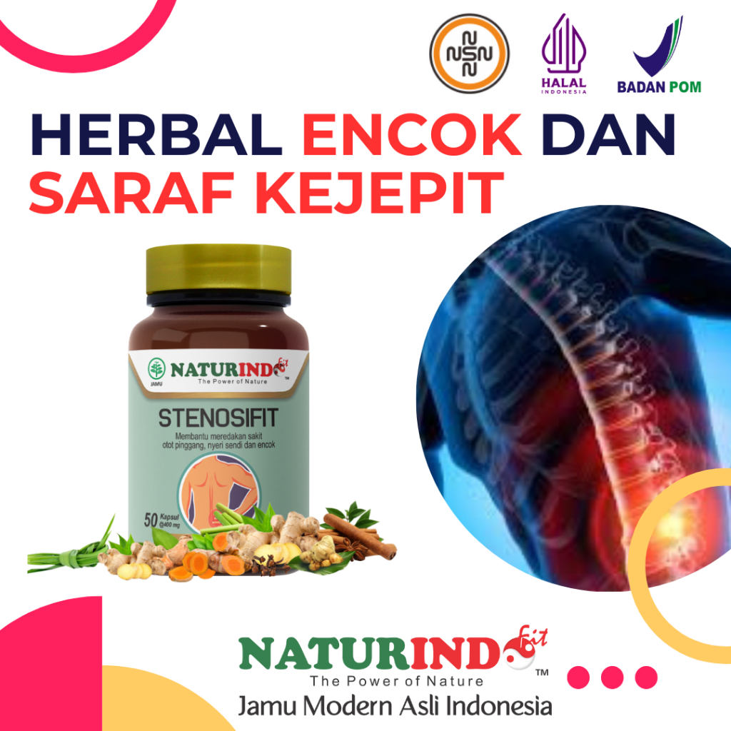 Jual Obat Sakit Pinggang Obat Syaraf kejepit Stenosifit Naturindo ...