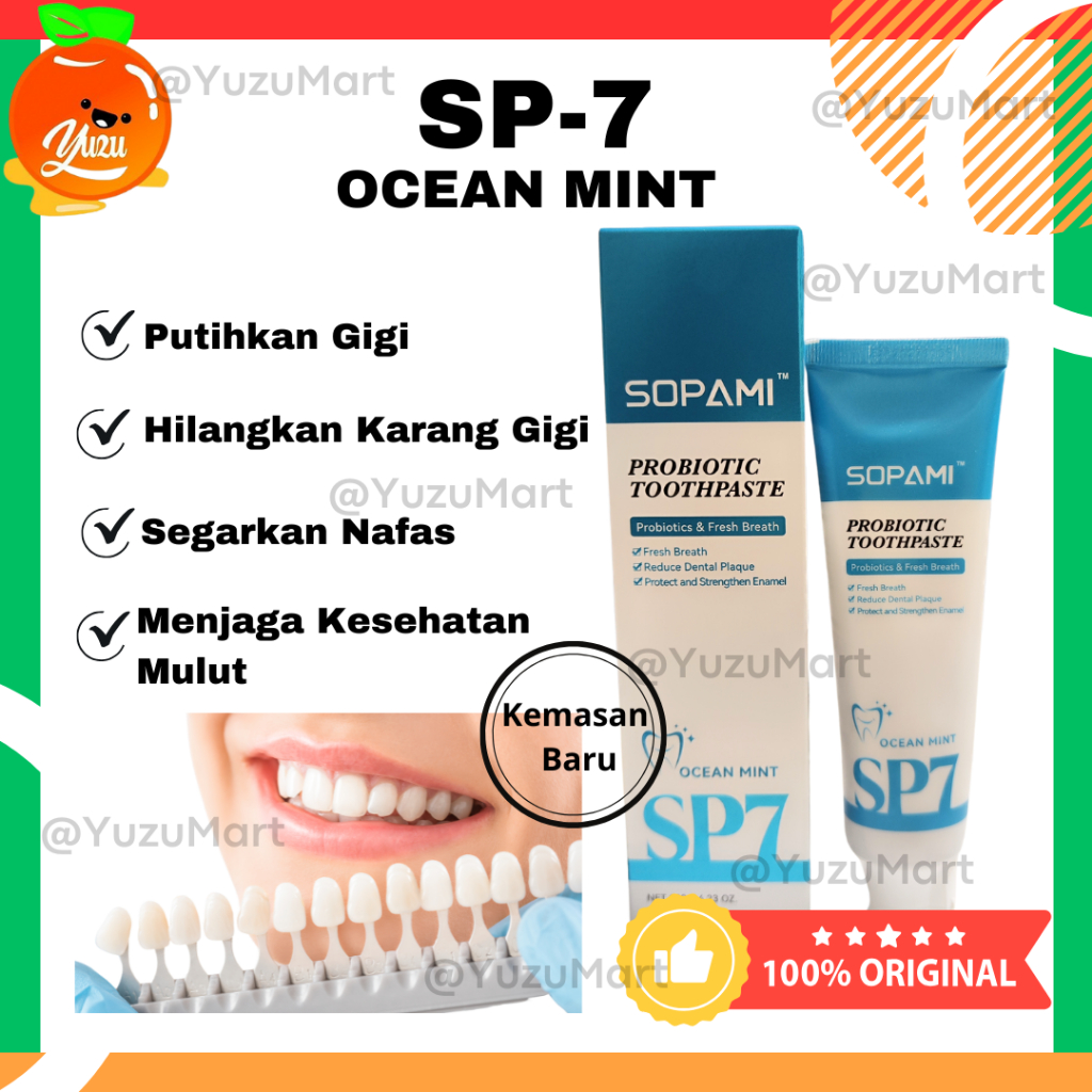 Jual SOPAMI SP-7 SP7 SP 7 Pasta Pemutih Gigi Probiotik Penghilang ...