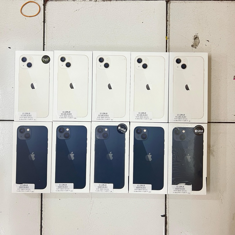 Jual IPHONE 13 128GB - SISA MIDNGHT / Hitam (new resmi) | Shopee Indonesia