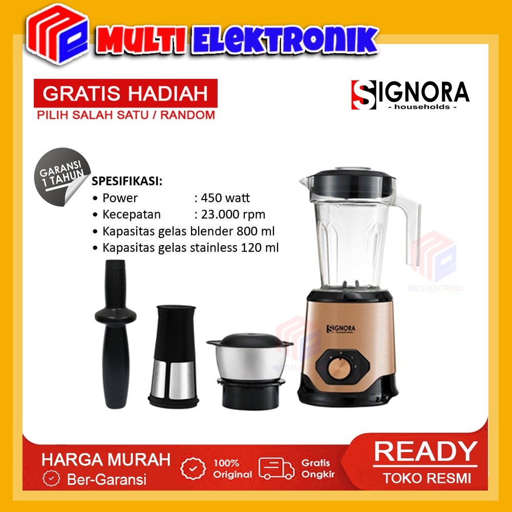 Jual Signora Grand Blender / Blender Multifungsi Rose Gold Kapasitas ...
