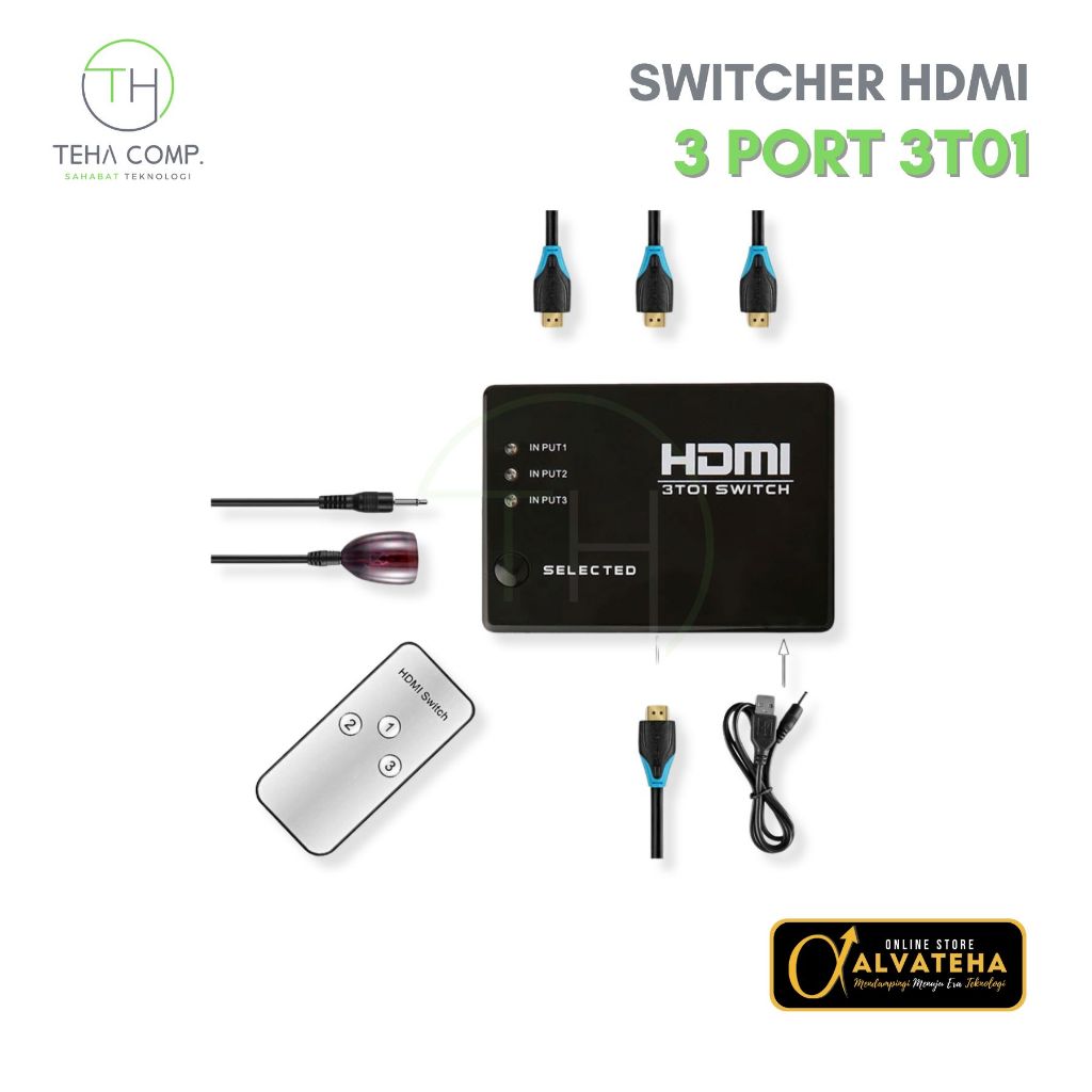 Jual Spliter HDMI 4 Port HDMI Splitter 2 PORT Full HD 1080 4K Auto ...