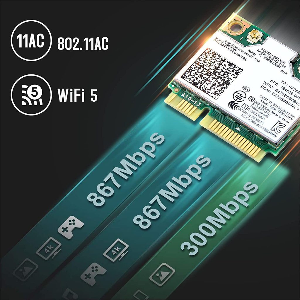 Jual Intel Wifi Dual Band AC 7260 HMW Dual Band 2.4Ghz / 5Ghz with bluetooth- Wifi Internal ...