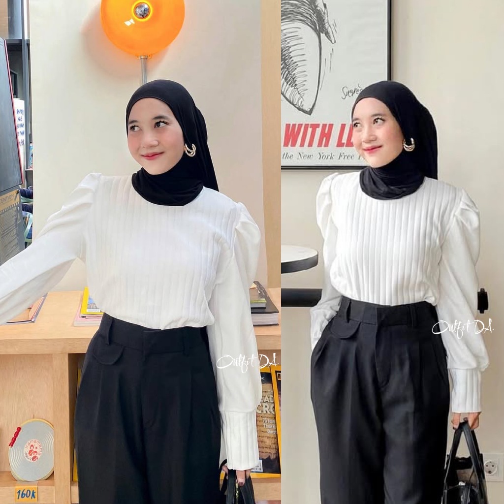 Jual RASHA BLOUSE - Atasan Blouse Wanita Lengan Puffy Shakilla Bahan ...