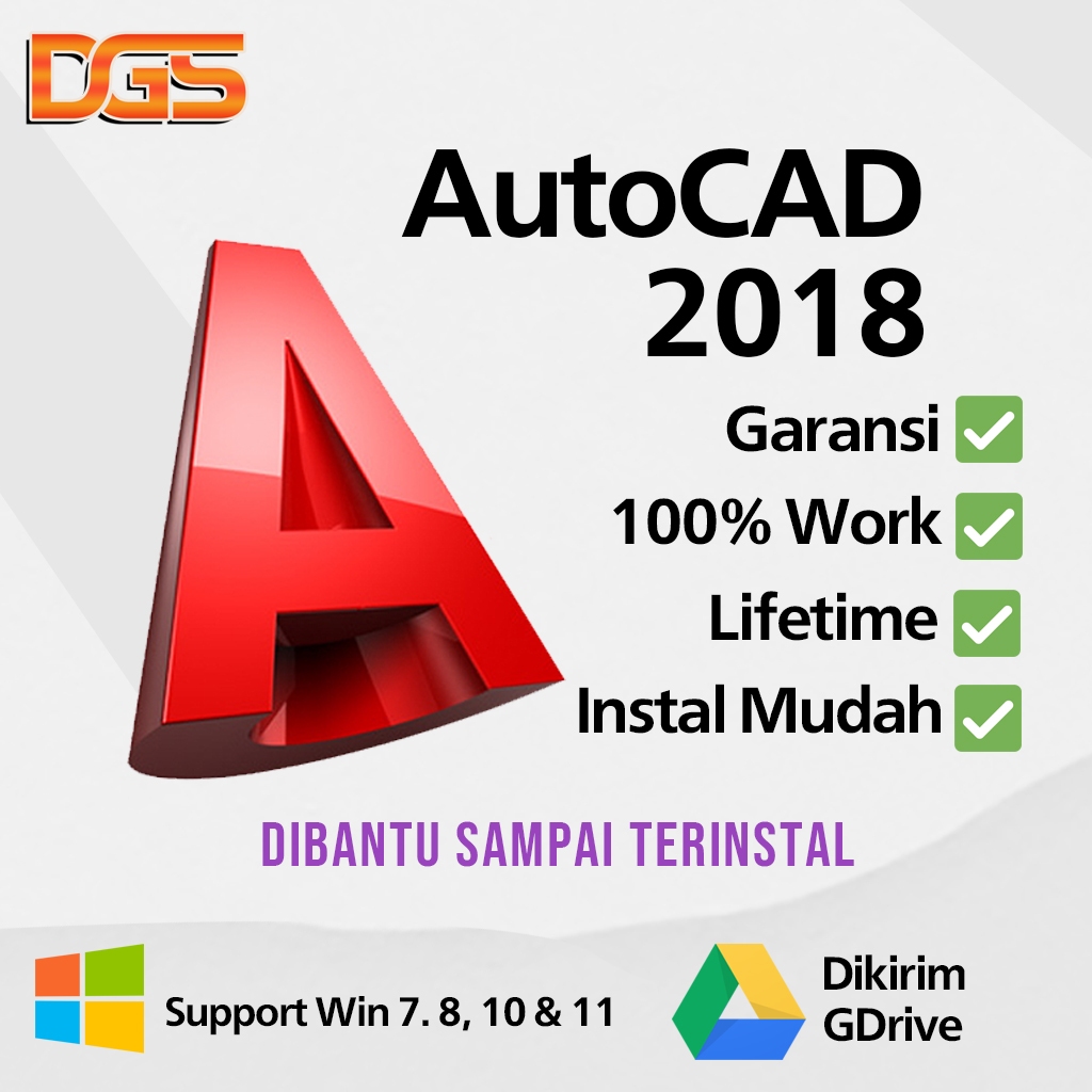 Jual AutoCAD 2018 Full Version Lifetime for windows | Shopee Indonesia