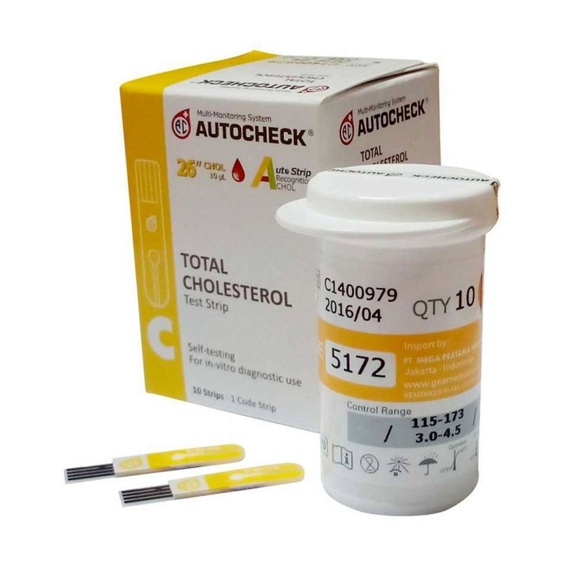 Jual STRIP AUTOCHECK CHOLESTEROL ISI 10 PCS | Shopee Indonesia