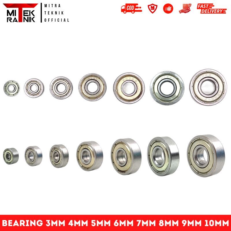 Jual Mini Bearing Laher Hole 3mm 4mm 5mm 6mm 7mm 8mm 9mm 10mm Bearing ...