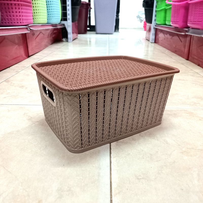 Jual Multi Box Hachiko Besar Coklat DS | Box mini / keranjang / tempat ...