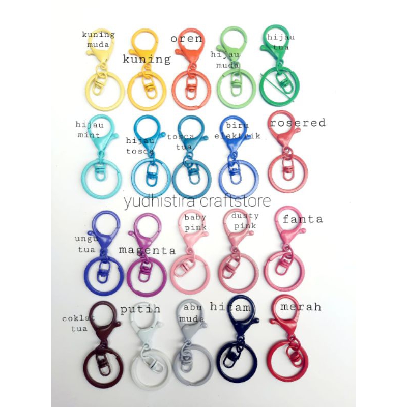 Jual Ring Ganci Warna Warni diamater 3cm (1pcs) | Shopee Indonesia