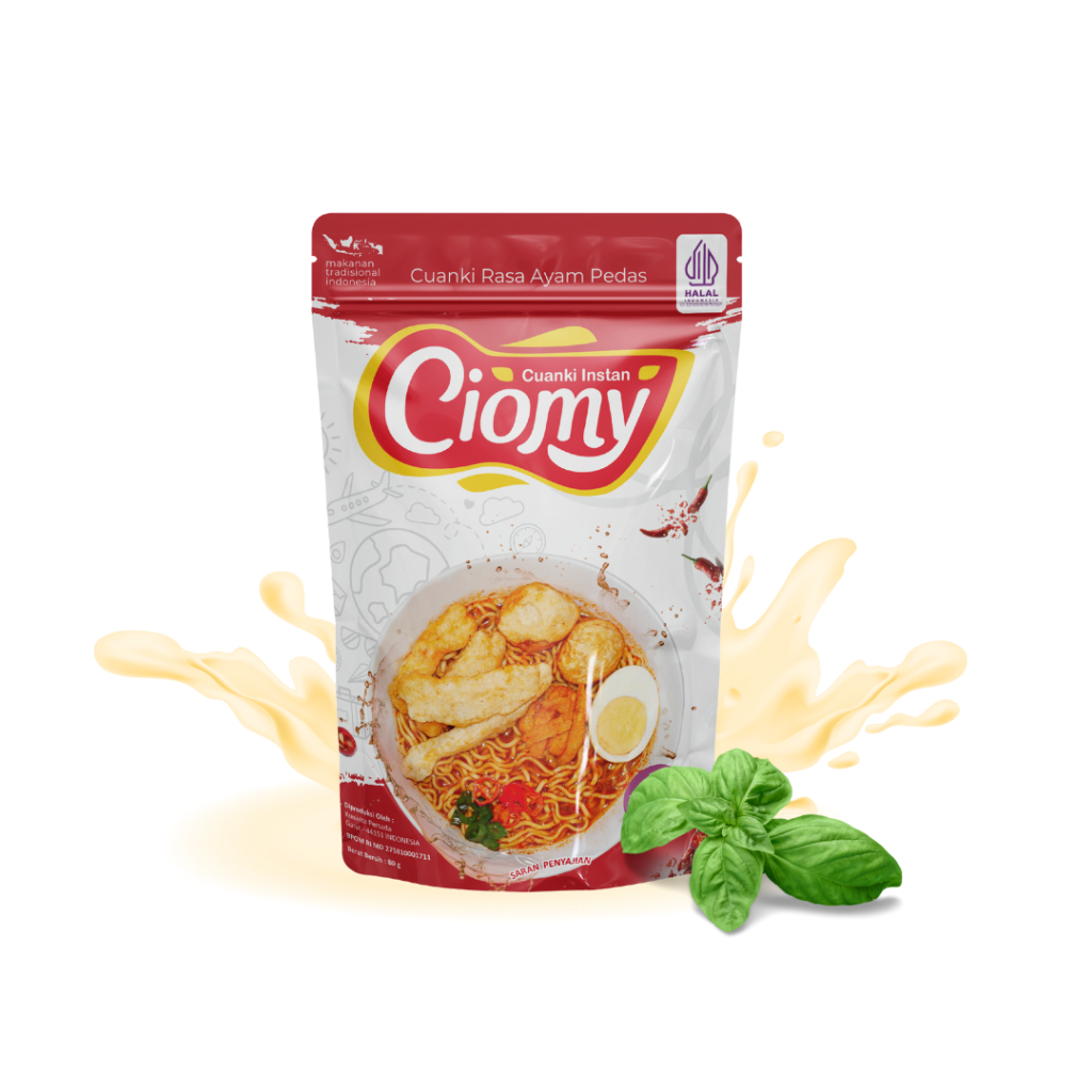 Jual CIOMY - Cuanki Pouch Ayam Pedas Original 80g Halal Praktis/ Ciomy ...