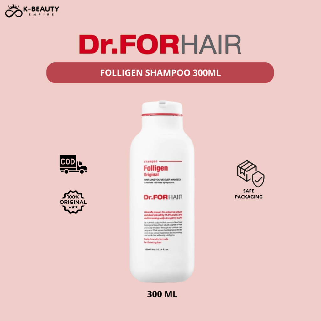 Jual [100% ORI] READY STOK DR. FOR HAIR FOLLIGEN SHAMPOO 70ML & 300ML ...