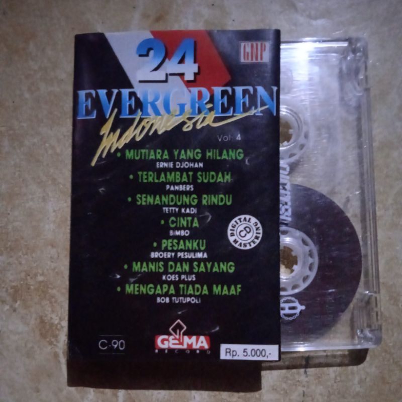 Jual kaset pita 24 evergreen indonesia | Shopee Indonesia