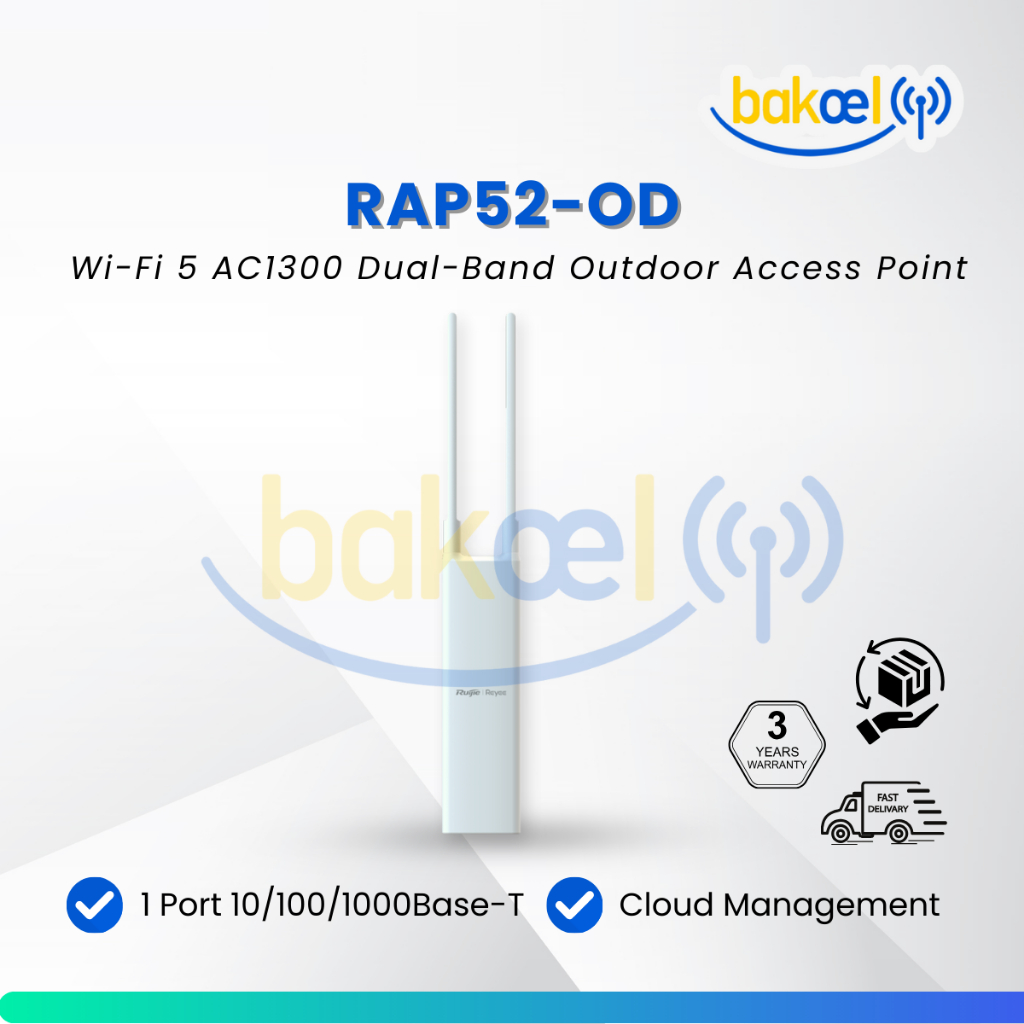 Jual Ruijie RG-RAP52-OD Access Point AC1300 Dual Band Outdoor Wifi 5 ...