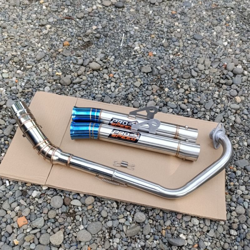 Jual 1 Set PRO SPEED Open Spec Daeng sai4 exhaust pipe for tmx 125 155 ...