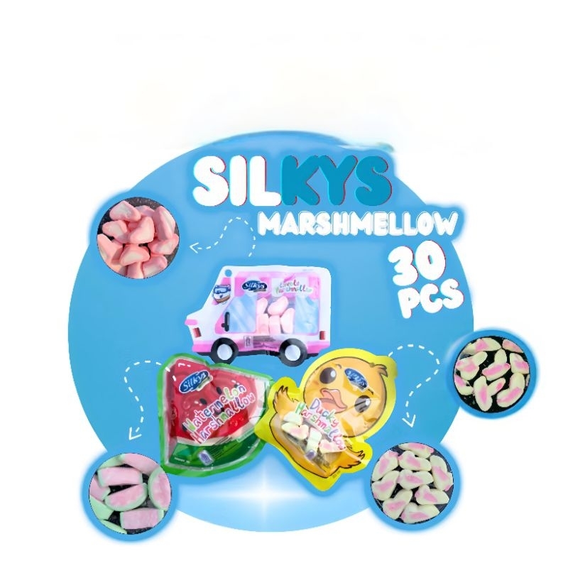 Jual Silkys Marsmallow Isi 30 Mix Karakter | Shopee Indonesia