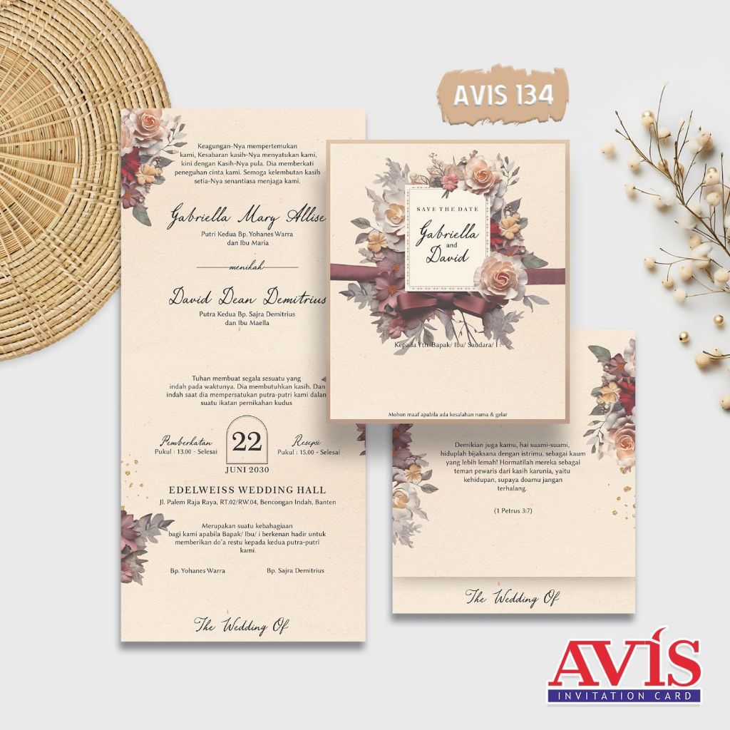 Jual Blangko Undangan Avis 134 | Blanko Undangan Murah | Blangko ...