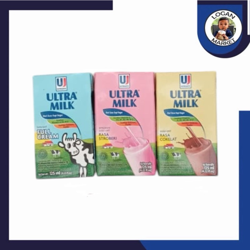 Jual [per Piece] susu Ultra Milk uht 125 ml | satuan | Shopee Indonesia
