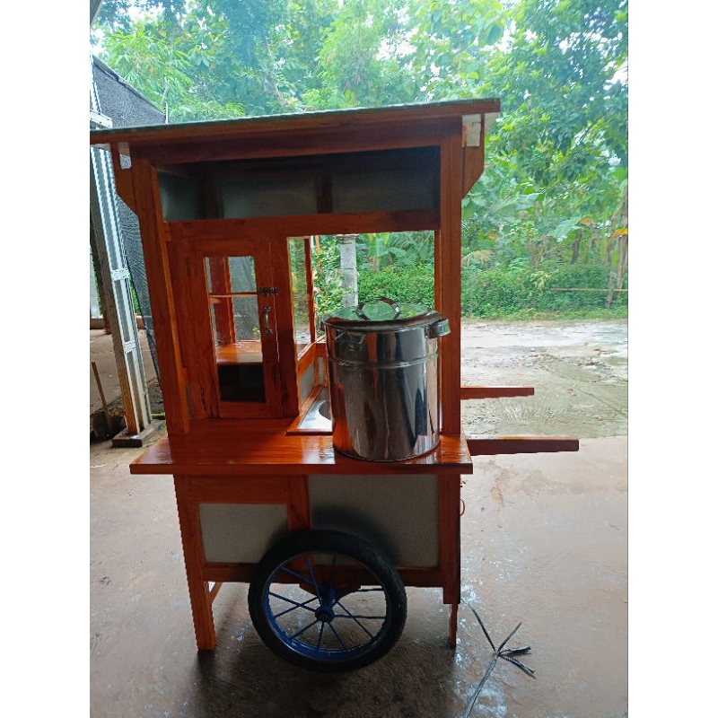 Jual gerobak bakso keliling satu dandang | Shopee Indonesia