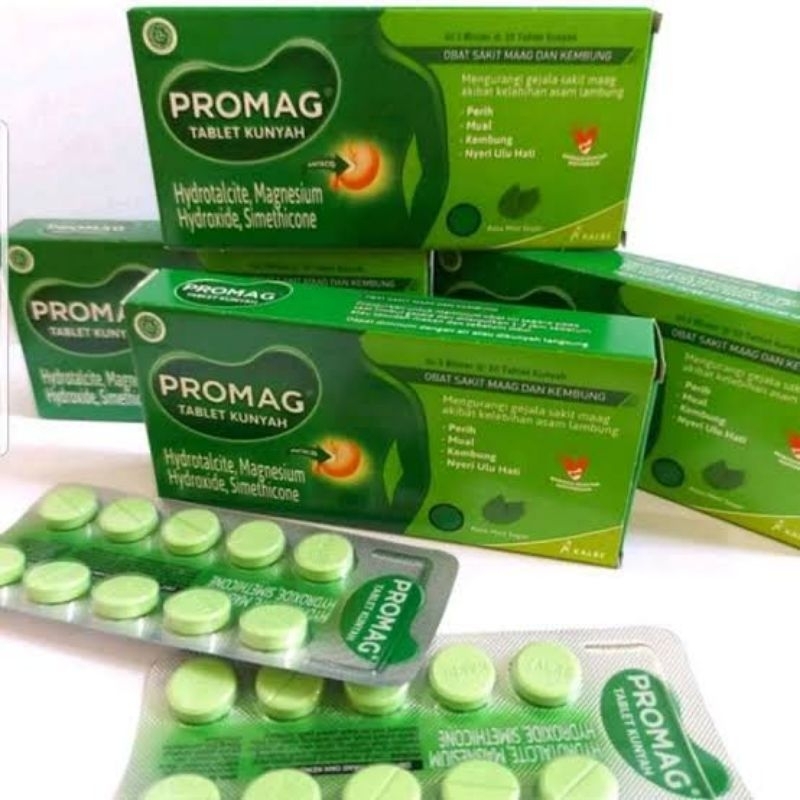 Jual OBAT PROMAG TABLET 4 Box isi 1 box 3blister atau 30 butir | Shopee ...