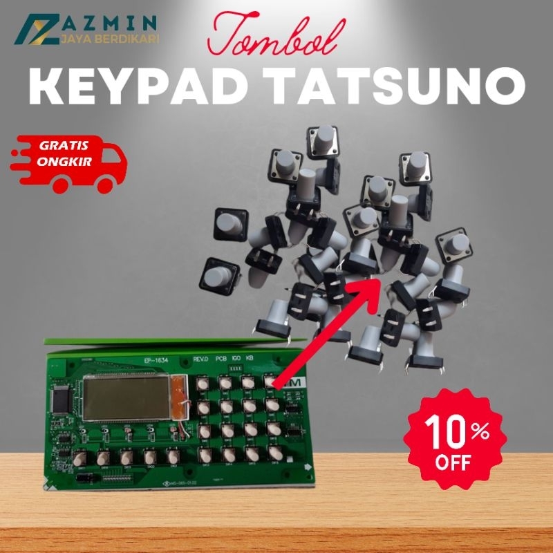 Jual Tombol Keypad Tatsuno button Kipet Tatsuno | Shopee Indonesia