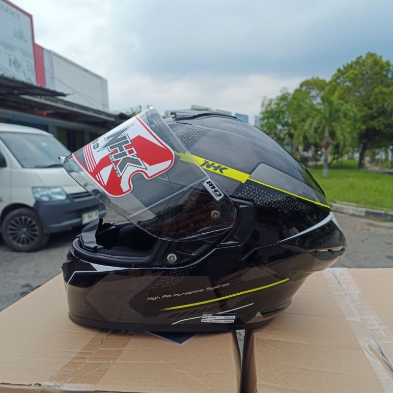 Jual Helm NHK MARK1 motif helm NHK full face original SNI | Shopee ...