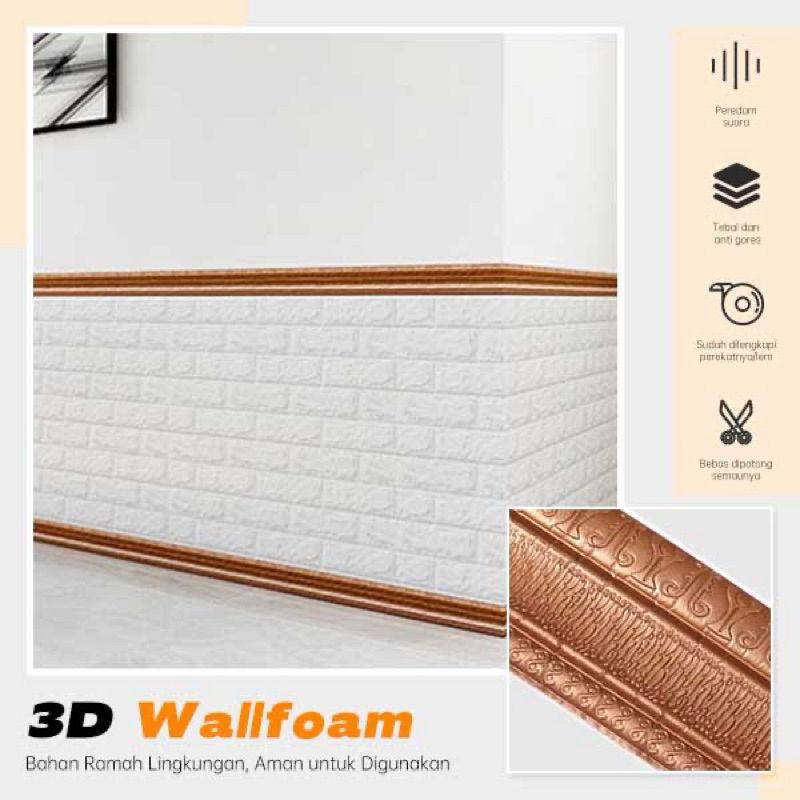 Jual List wallpaper dinding 3d | Shopee Indonesia
