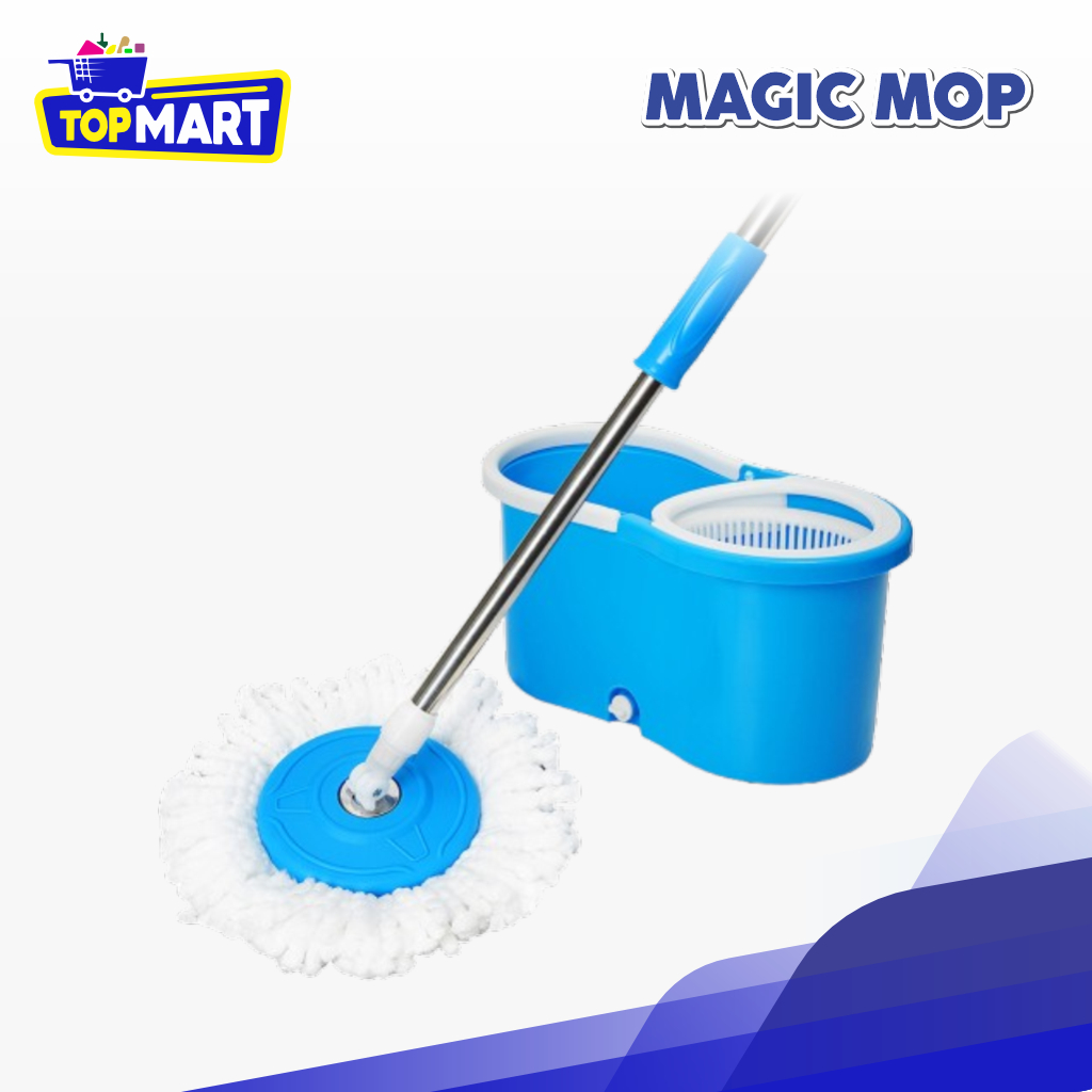 Jual TOPMART - Alat Pel Praktis Magic Mop Q2 Spin Mop / Alat Pel Set ...