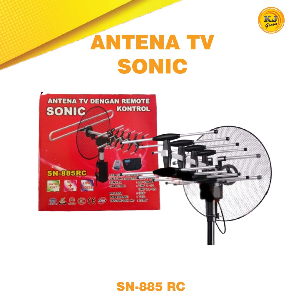 Jual Antena TV SONIC + Remote Control Sonic SN 885 RC - REKOMENDASI ANTENA TERMURAH | Shopee ...