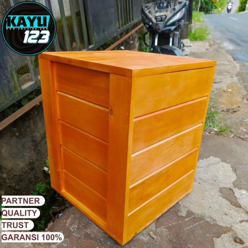 Jual Wooden Crate 40x40x50 cm Kotak Kayu Storage Box Kayu Kursi Kayu ...
