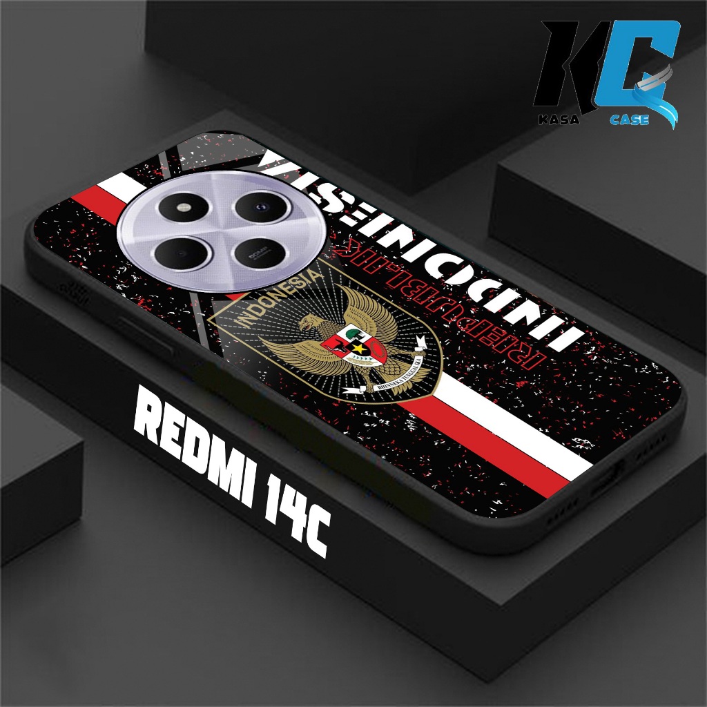 Jual KASA CASE, Case REDMI 14C - Krtun mix LOGO TIMNAS INDONESIA ...