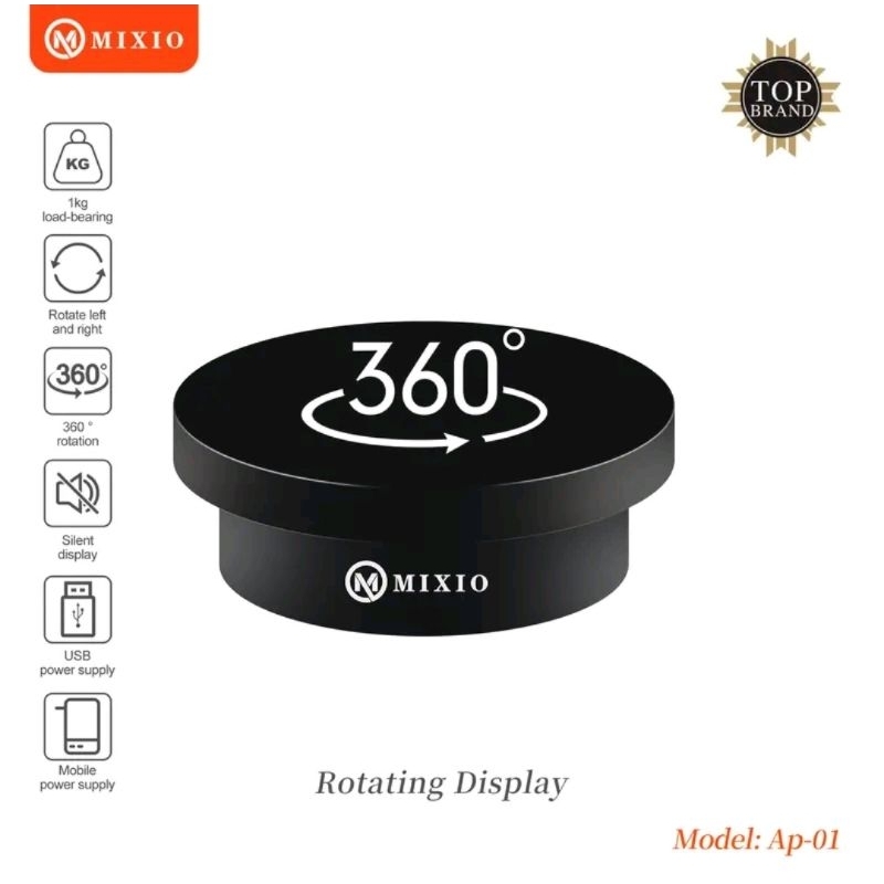 Jual MIXIO AP 01 alas putar 12.5 cm lebar live fotografi mirror ...