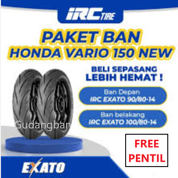 Jual ( PAKET 2 BAN RING 14 ) IRC EXATO NR88 ( 80 / 90 / 100 80 14 ...