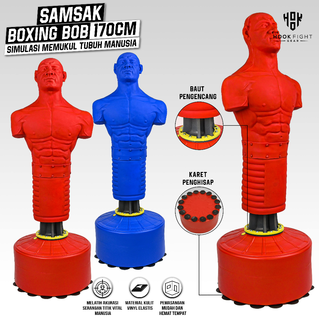 Jual Samsak Berdiri Manusia Boxing Bob 170cm Boxing Bob Dummy Samsak ...